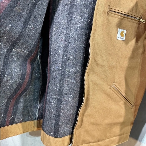 Carhartt | Jackets & Coats | Vtg Nos Y2k Mens Carhartt J Brn Blanket Lined Detroit Jacket Sz 44 ...